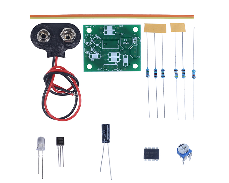 DIY Kit LM358 Blue LED Breathing Lamp from ICStation on Tindie